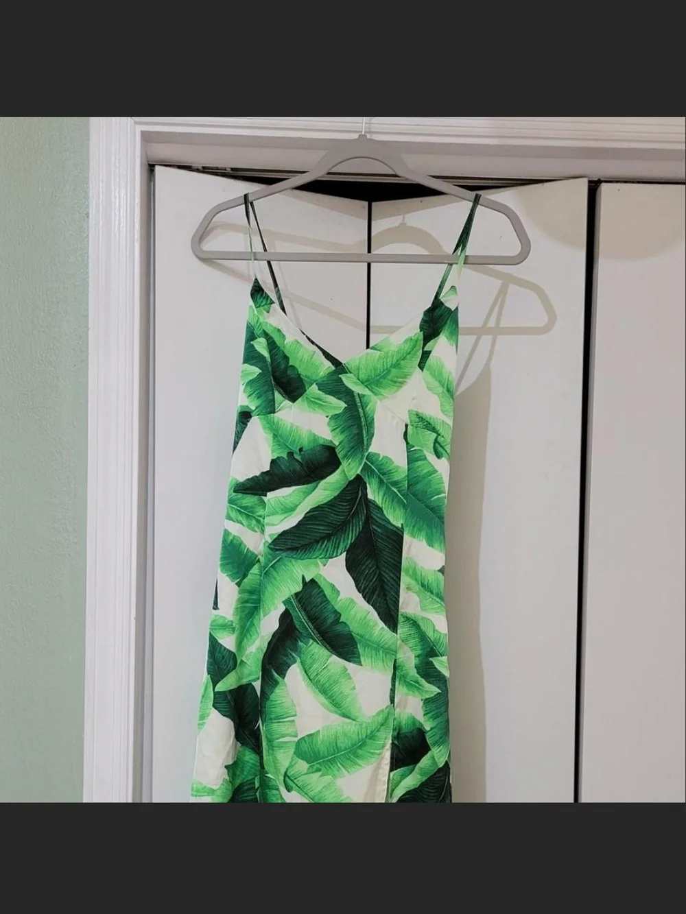 Forever 21 | Dresses | Forever 2 Green Leaf Print Midi Dress | Poshmark
